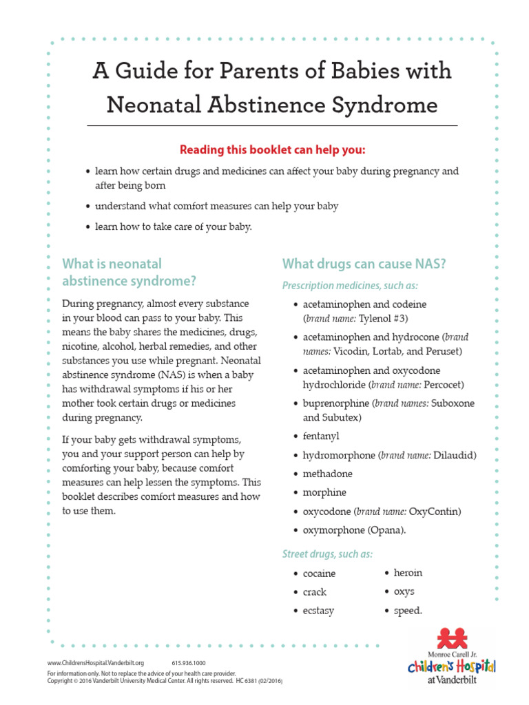 NAS-Parents-Guide | PDF | Oxycodone | Breastfeeding