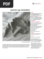 Turtle Dove II Sweater Pattern | PDF | Knitting | Gauge (Knitting)