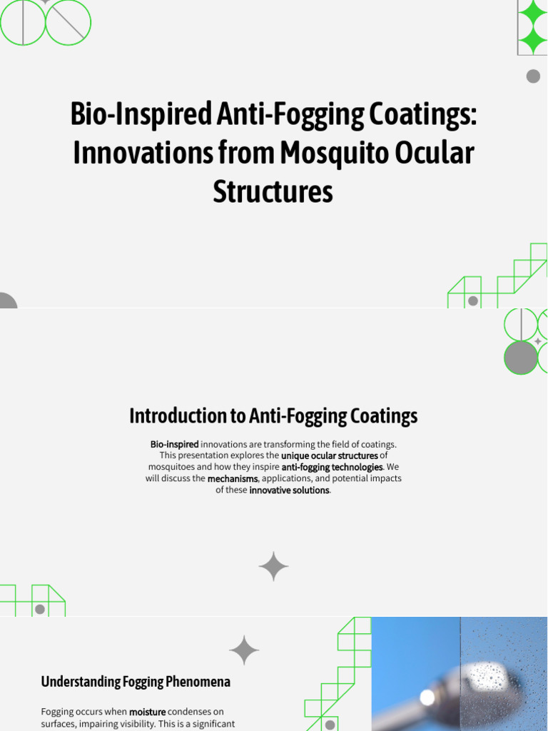 Slidesgo Bio Inspired Anti Fogging Coatings Innovations From Mosquito Ocular Structures ...