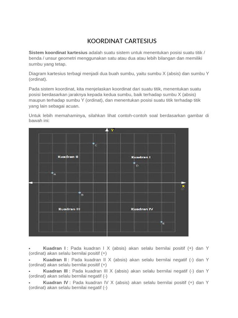 Sistem Koordinat Cartesius | PDF | Sains & Matematika | Sejarah