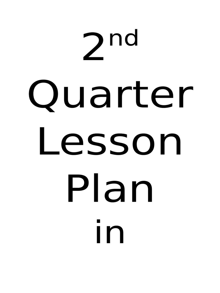 2nd Quarter | PDF