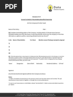 Format for List of Director | PDF