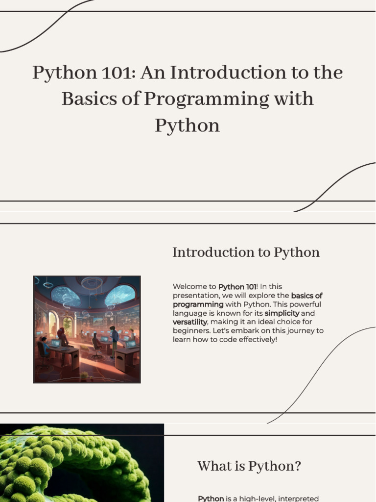 Slidesgo Python 101 An Introduction To The Basics of Programming With Python 20241023045143xPLW ...