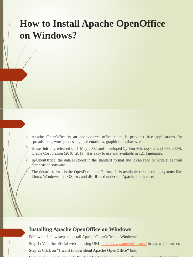 Installing Apache OpenOffice on Windows | PDF | Installation (Computer ...