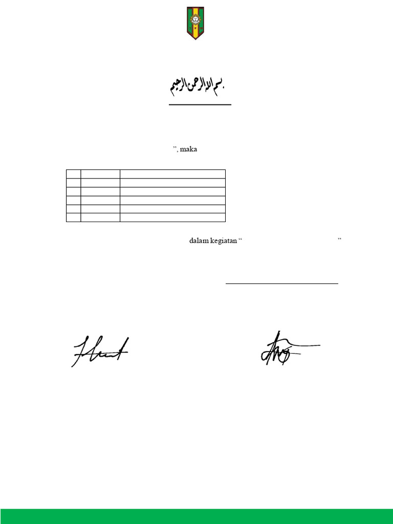 Surat Mandat Peserta Musywil XI IPM | PDF