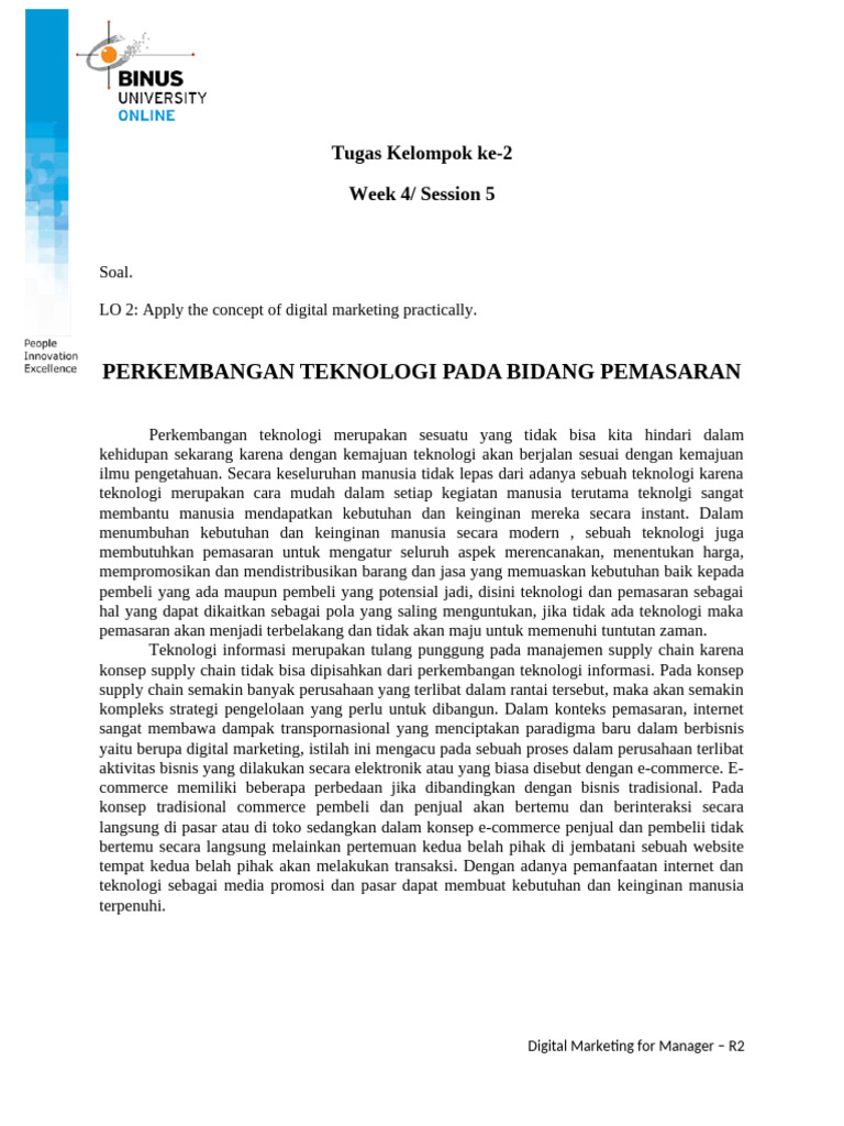 Tugas Kelompok 2 - DMFM | PDF