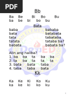 ABAKADA Pantig Examples | PDF