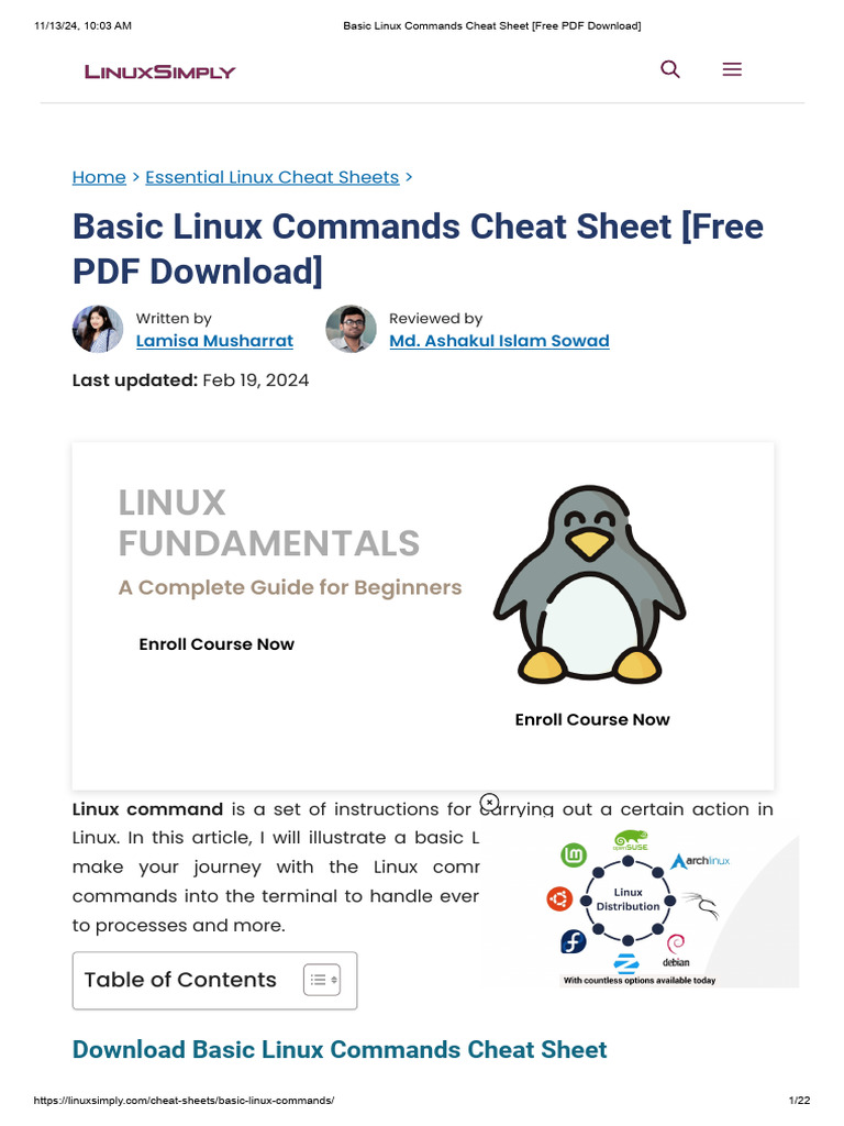 Basic Linux Commands Cheat Sheet | PDF | Computer File | Zip (File Format)