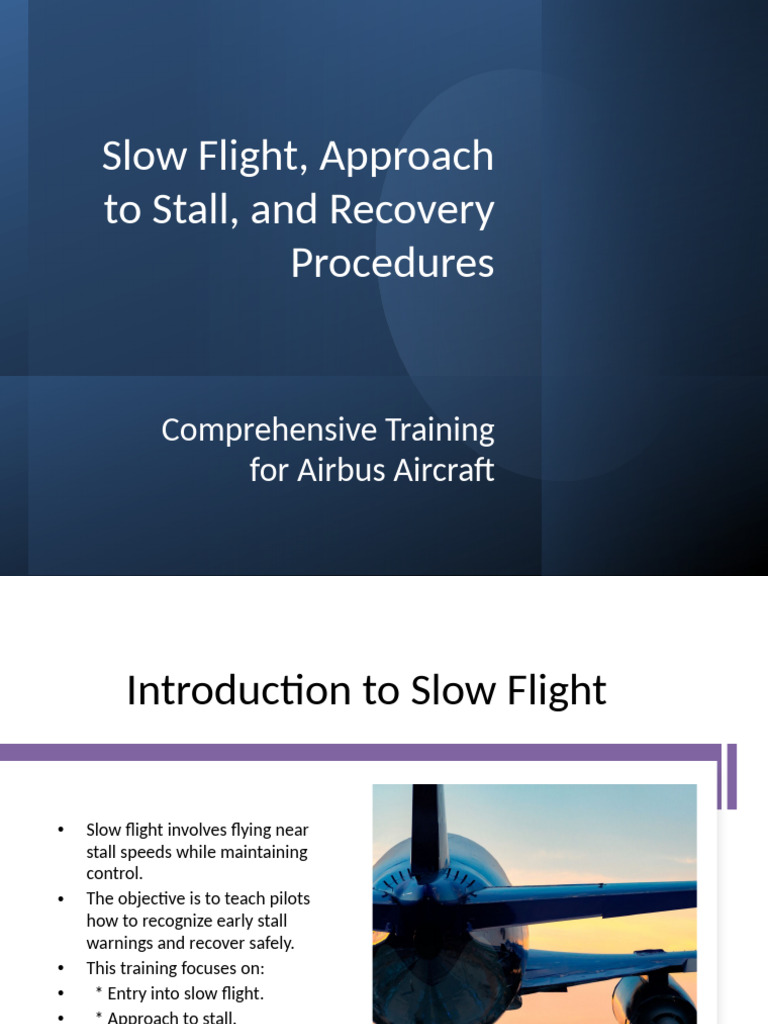 Slow Flight Training Airbus | PDF | Aerospace | Aircraft