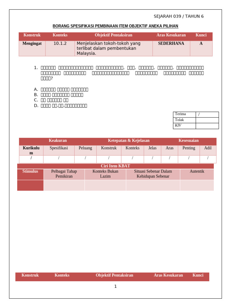 Jsi Bahagian A | PDF