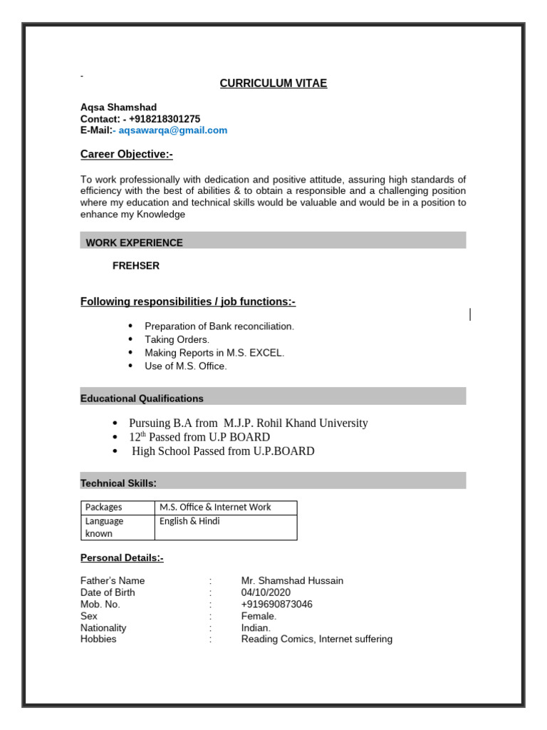 Chetan Sharma CV | PDF