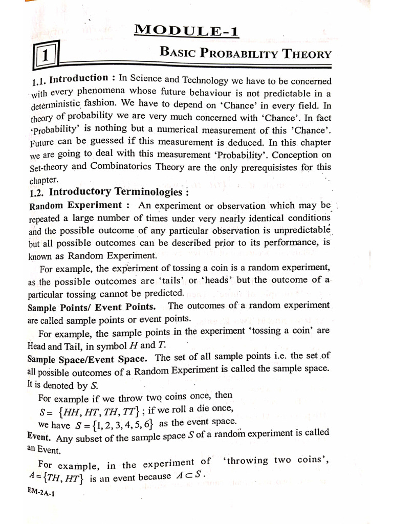 Basic Probability Theory | PDF