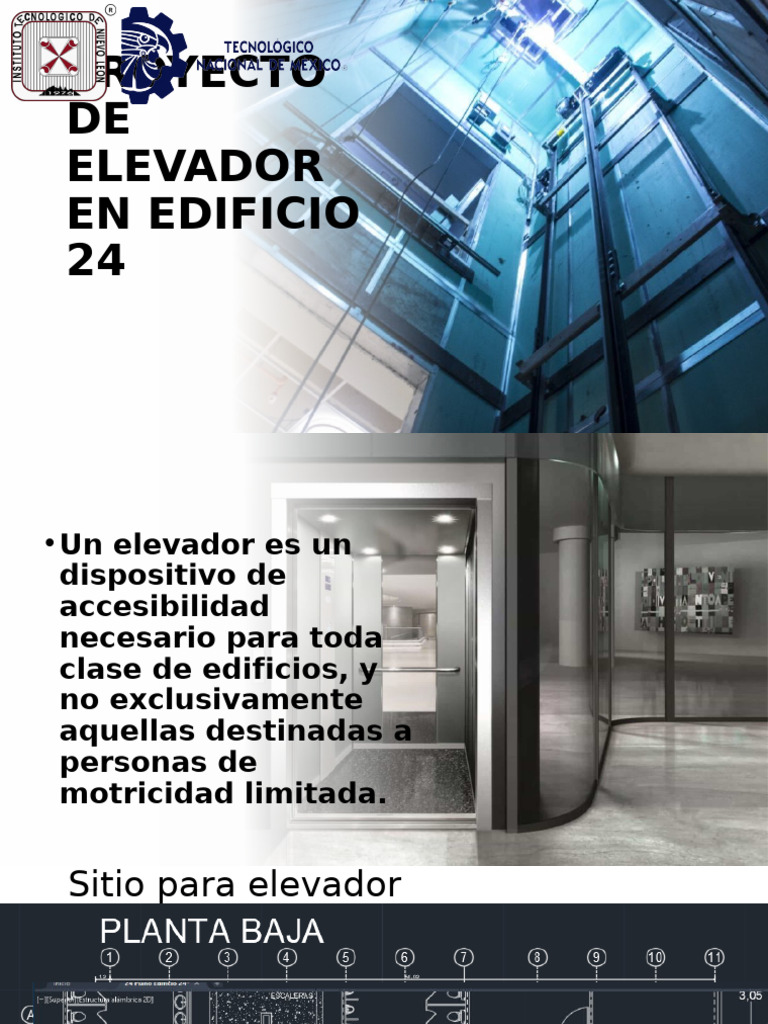 Proyecto de Elevador en Edificio 24 | PDF