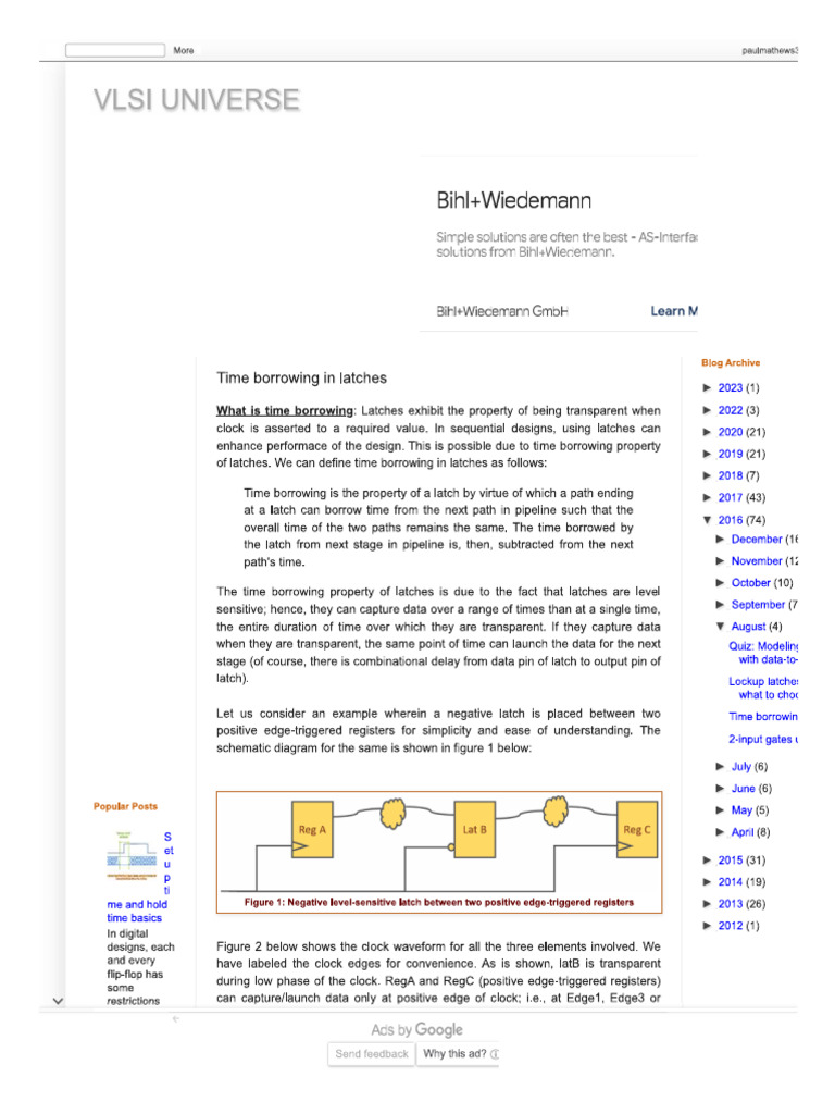 Timing Borrowing Using Latches BTWN Flops 1 | PDF