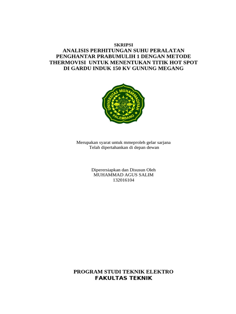 Muhammad Agus Salim (Thermovisi) Ok | PDF