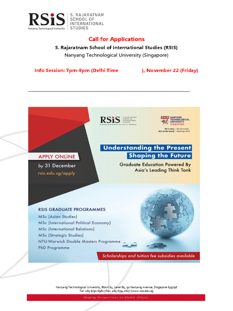 RSIS Scholarship Info Session Invite | PDF