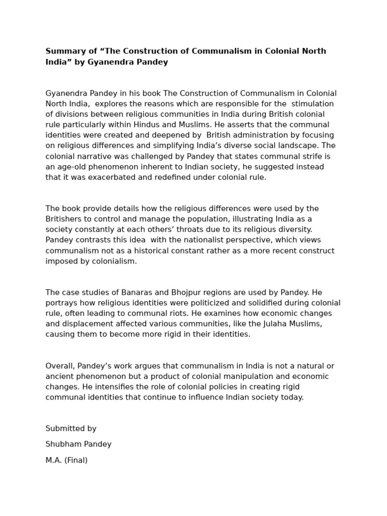 Gyanendra Pandey 2 | PDF