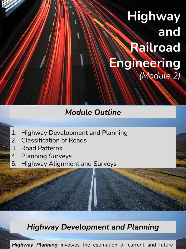 Highway and Railroad Engineering - Module 2 | PDF | Surveying | Traffic