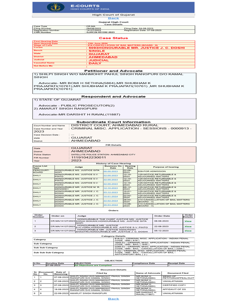 Case Status Search by FIR Number 4 | PDF | Common Law | Government ...
