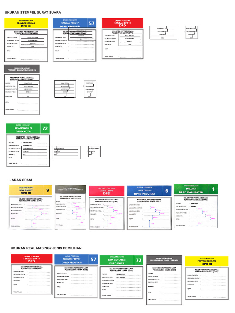 Stempel Surat Suara Fix | PDF