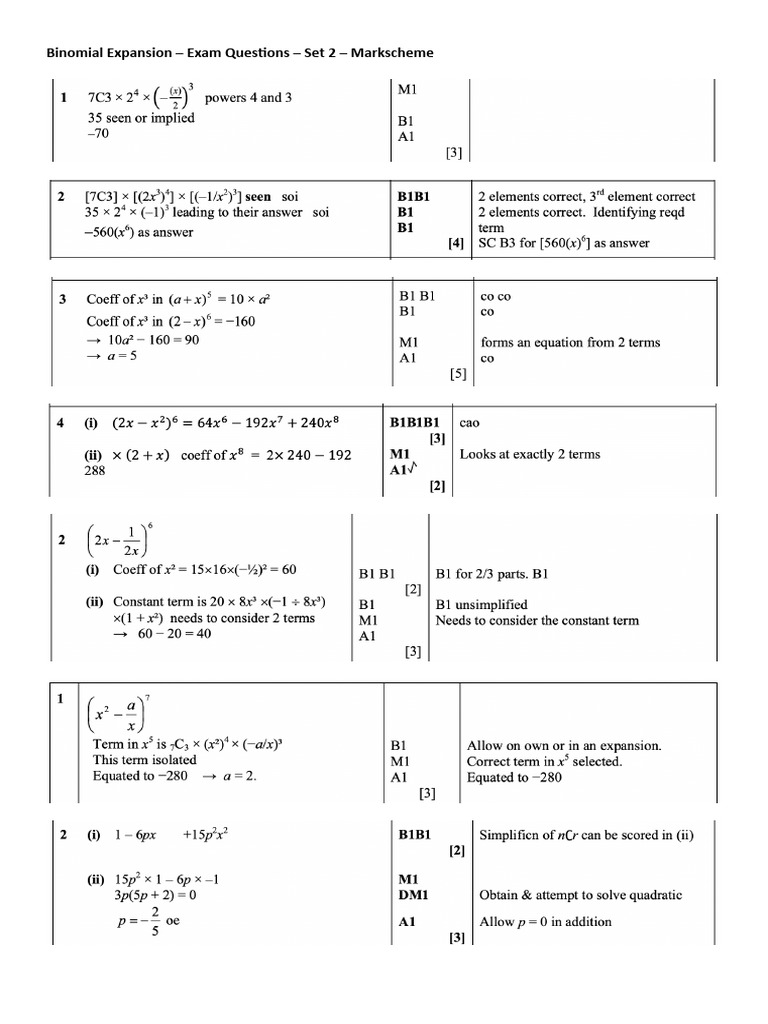 Binomial-Set 2-MS | PDF