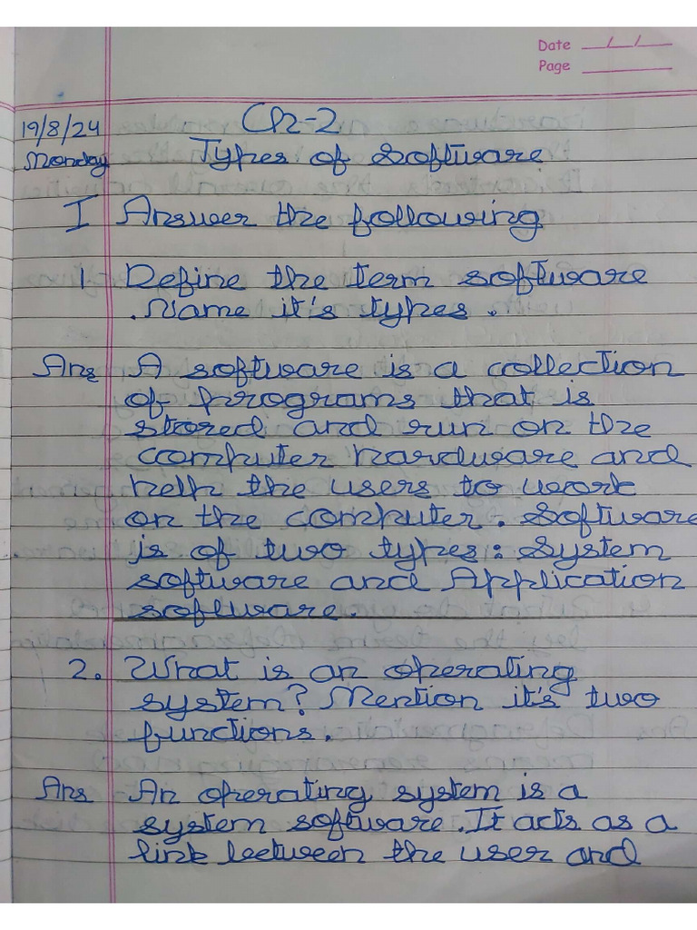 Computer - CH 2 Types of Software | PDF