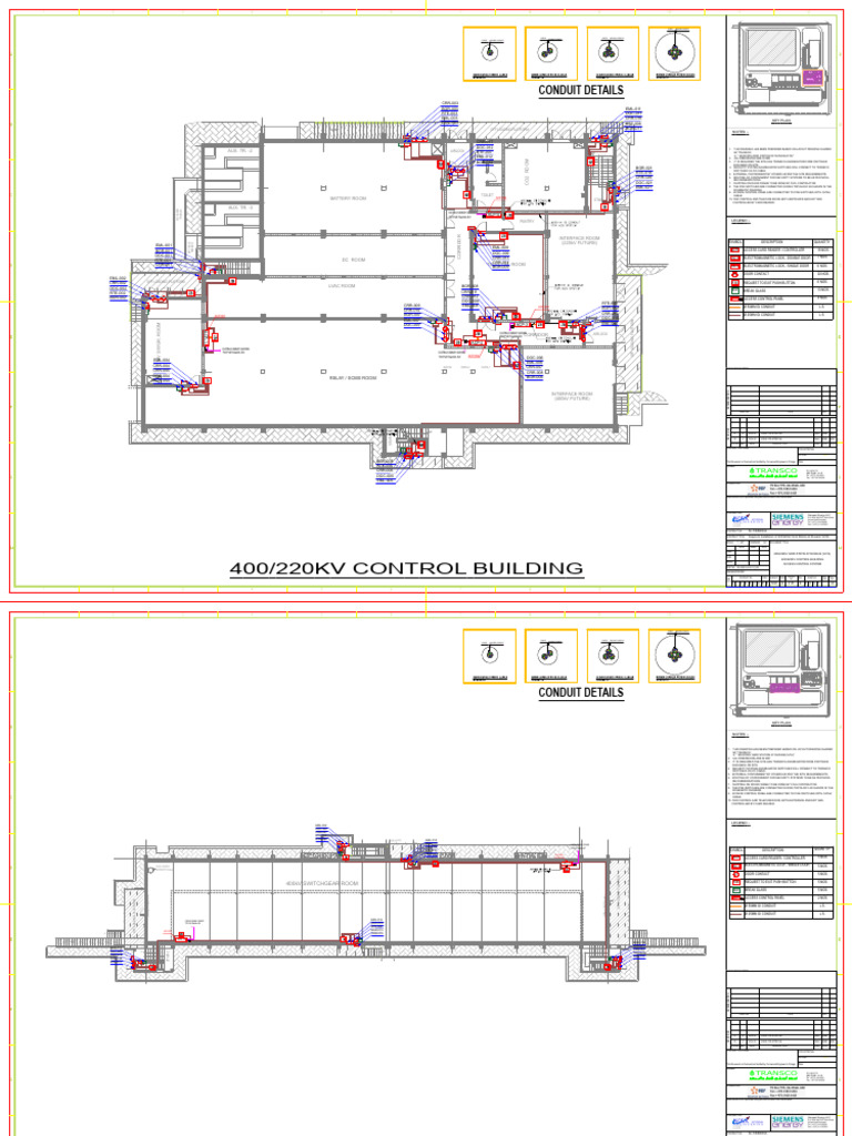 Conduit Details: 400/220Kv Control Building | PDF