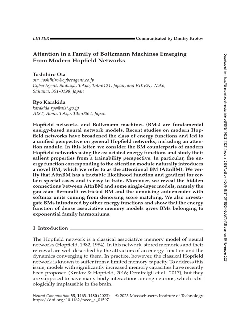 attention_hopfield | PDF | Mean Squared Error | Applied Mathematics