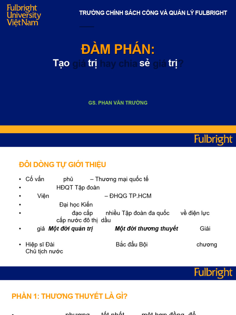 Lecture 7. Dam Phan Tao Gia Tri Hay Chia Se Gia Tri Phan Van Truong 2020-10-21 | PDF