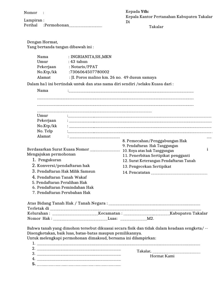 Surat Permohonan ACC | PDF