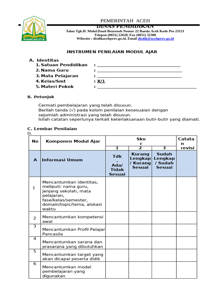 Telaah Modul Ajar | PDF