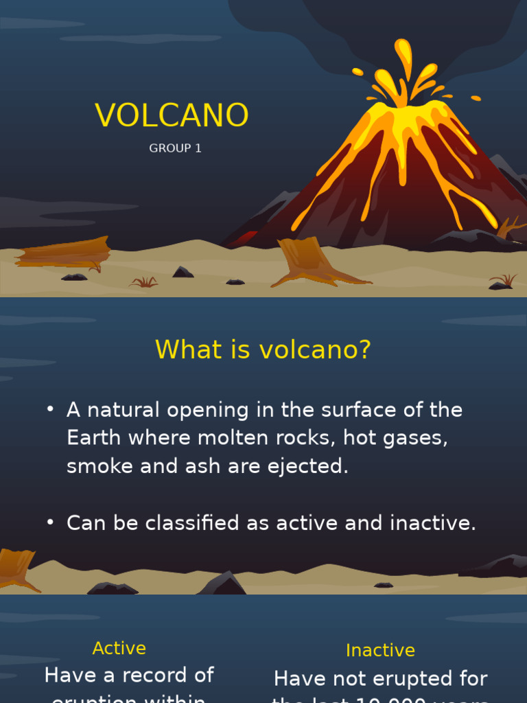 group-1 | PDF | Volcano | Types Of Volcanic Eruptions