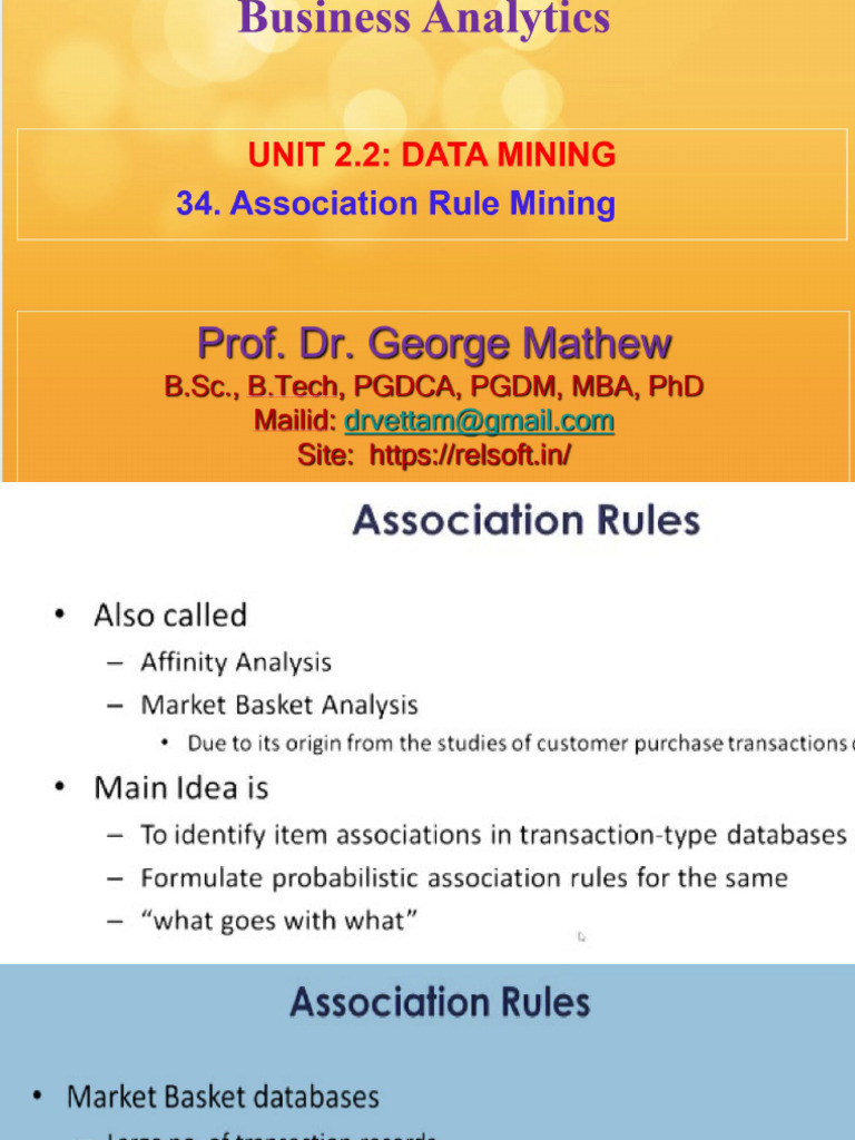 33 GM - ASAP-Association Rule Mining | PDF | Information Science ...