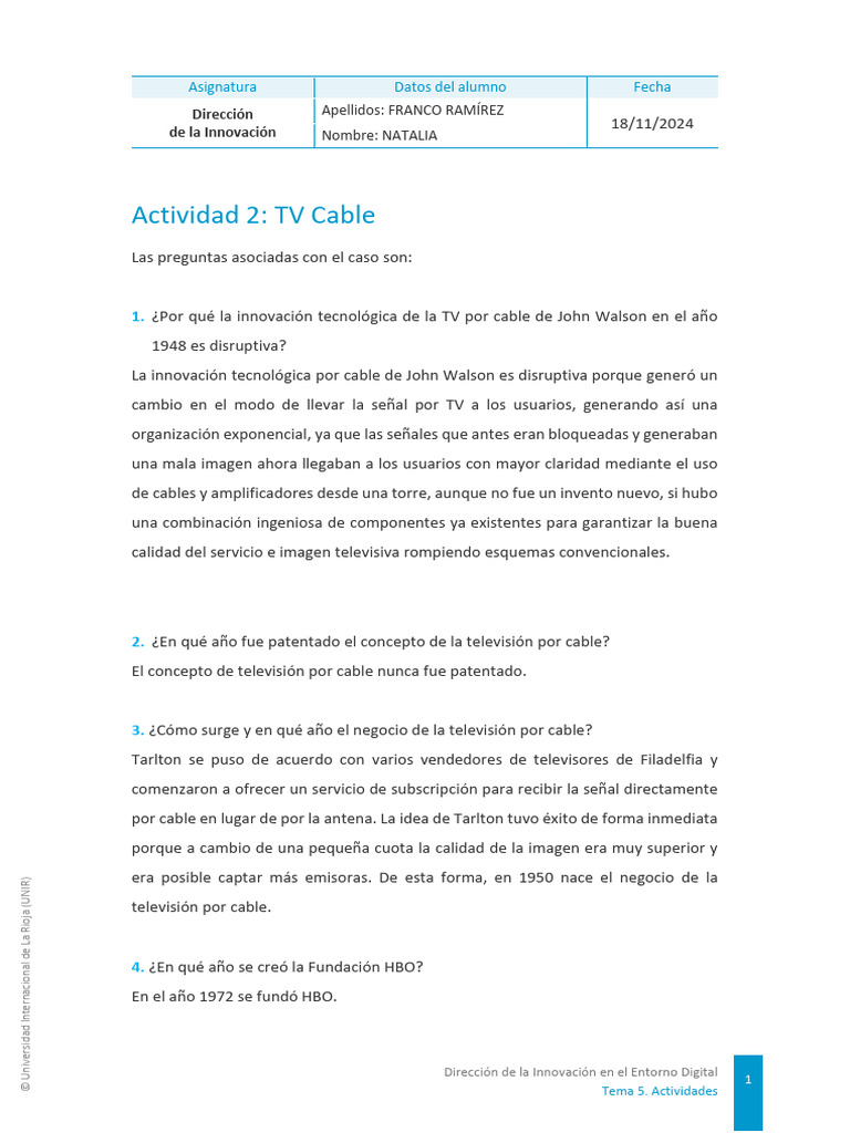 TV Por Cable | PDF | Televisión | Televisión por cable