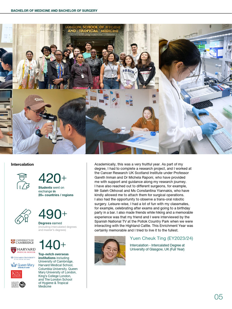 HKUMed UG Prospectus 2024 MBBS-3 | PDF | Medicine | Health Care