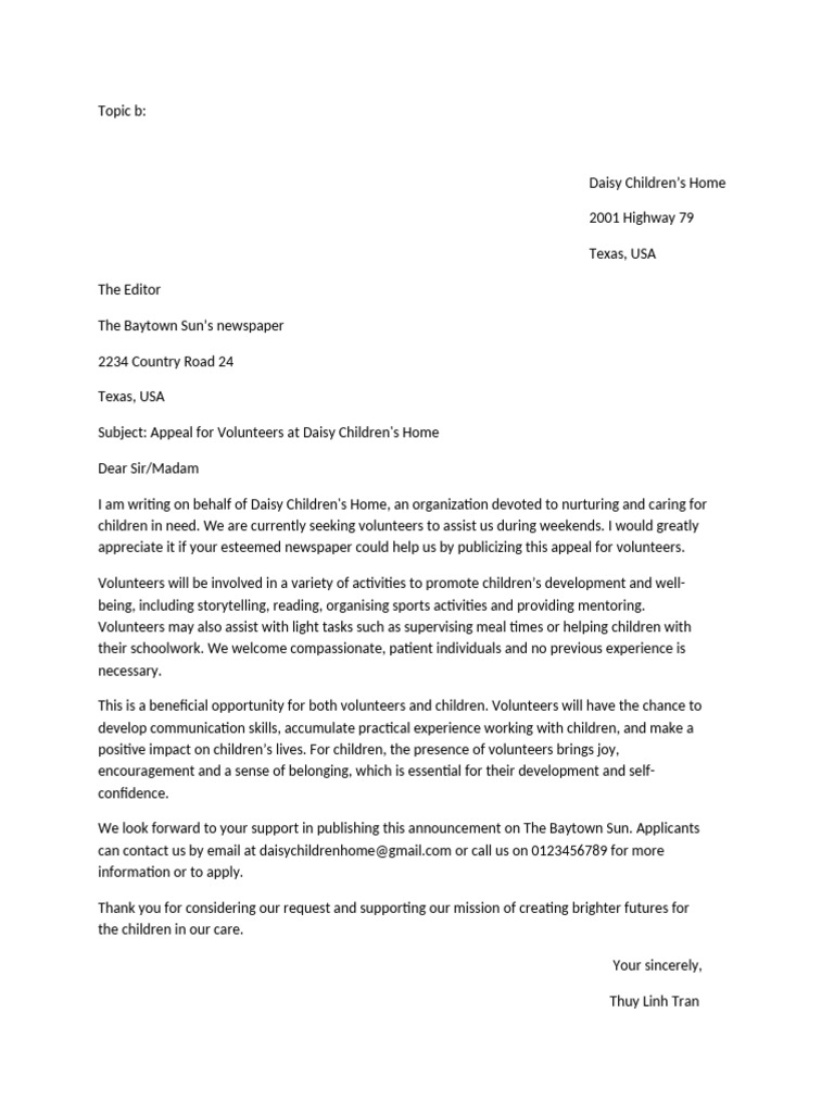 Letter Request | PDF