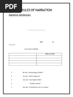 Narration Practice Set | PDF