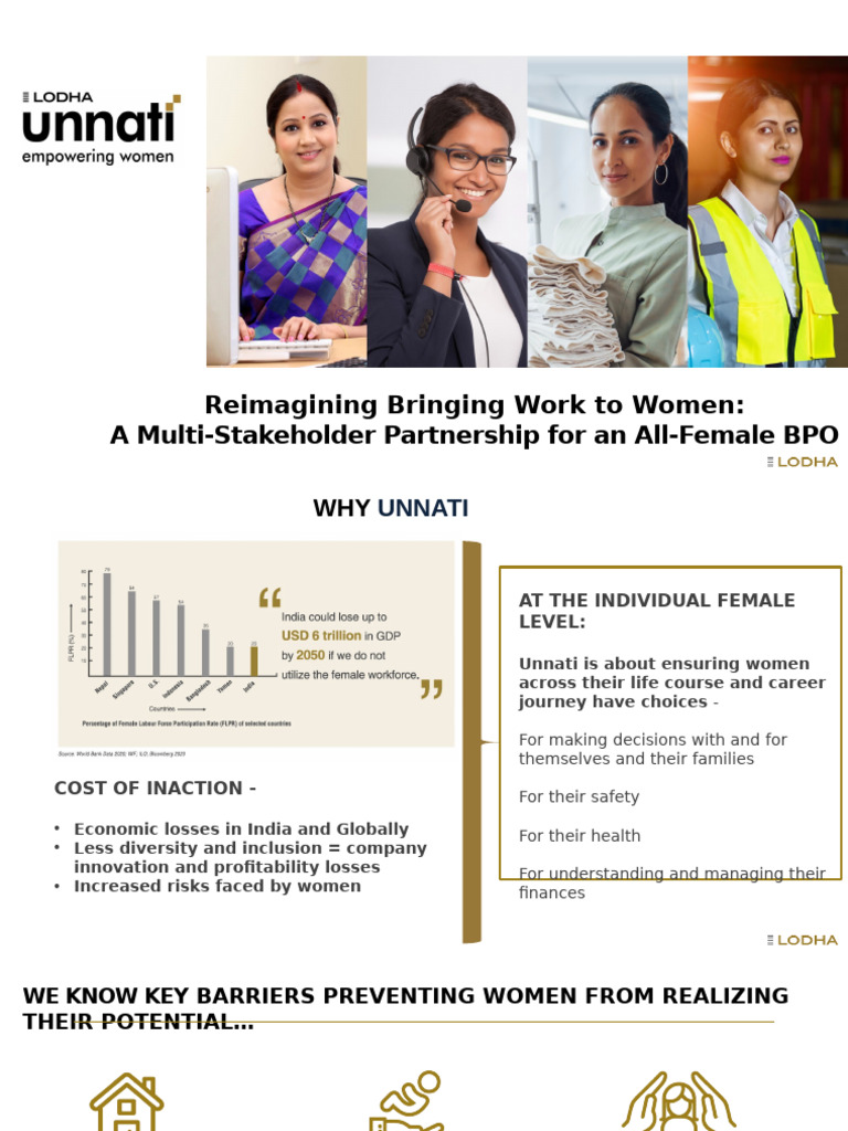 Empowering Women: Unnati BPO Initiative | PDF | Child Care | Outsourcing