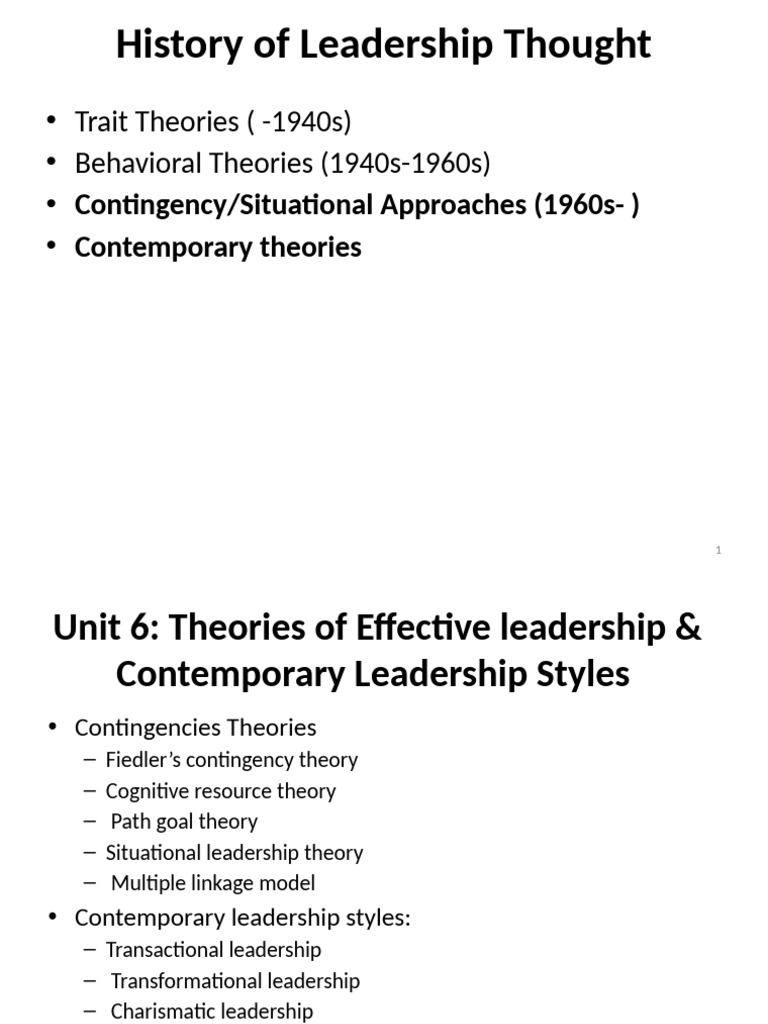 Unit 6 | PDF | Leadership | Transformational Leadership