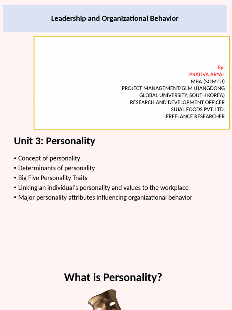 Unit 3 | PDF | Extraversion And Introversion | Emotions