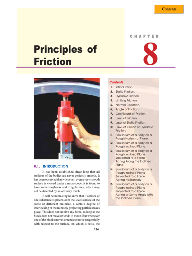 Principles of Friction | PDF