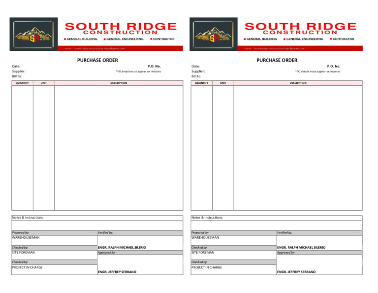 Po Form | PDF