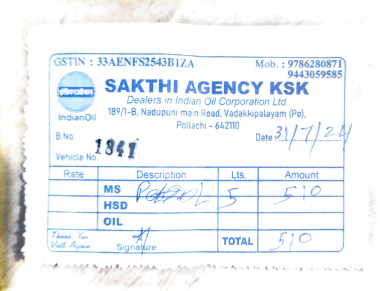 Sakthi Agency KSK: Vadakkipalayam | PDF