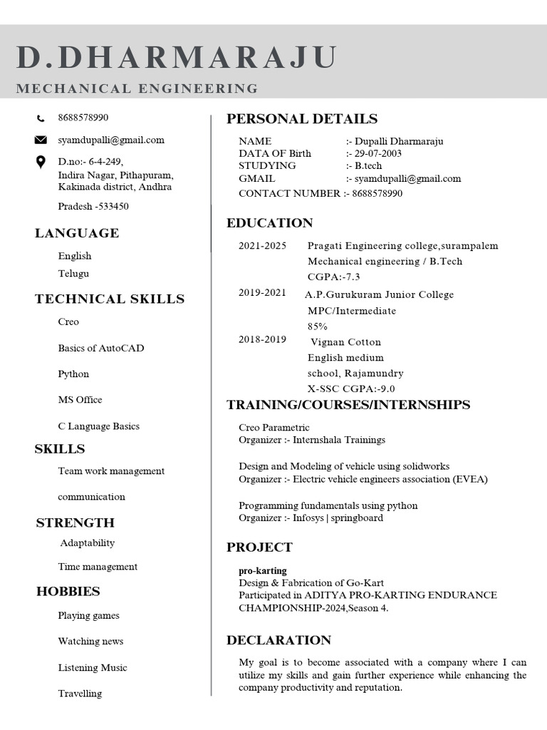 DHARMARAJU | PDF | Technology & Engineering