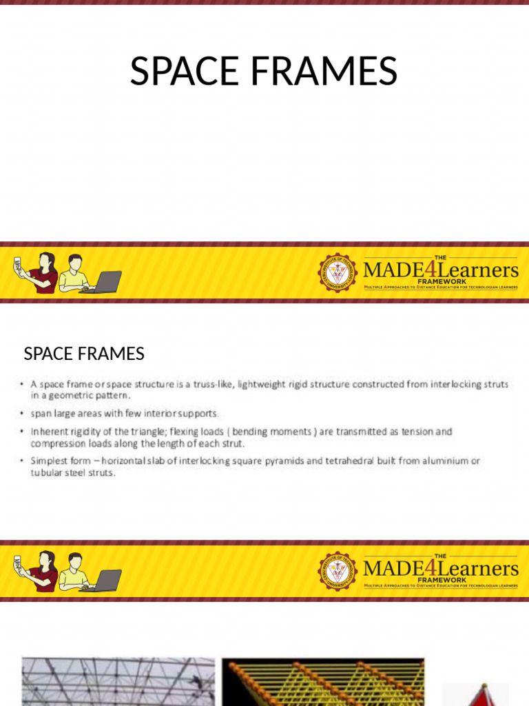 Lesson 9. Space Frames 1 | PDF | Truss | Tetrahedron