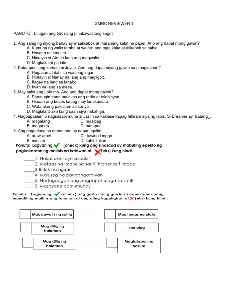 GMRC Reviewer 1 | PDF