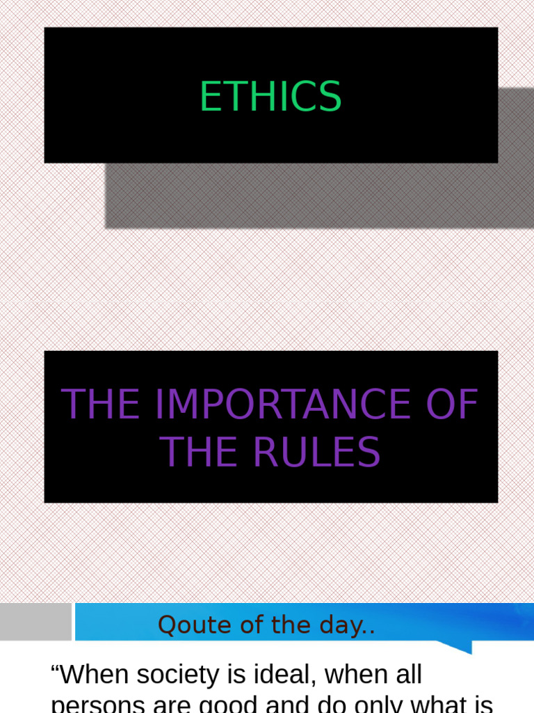 Ethics | PDF | Morality