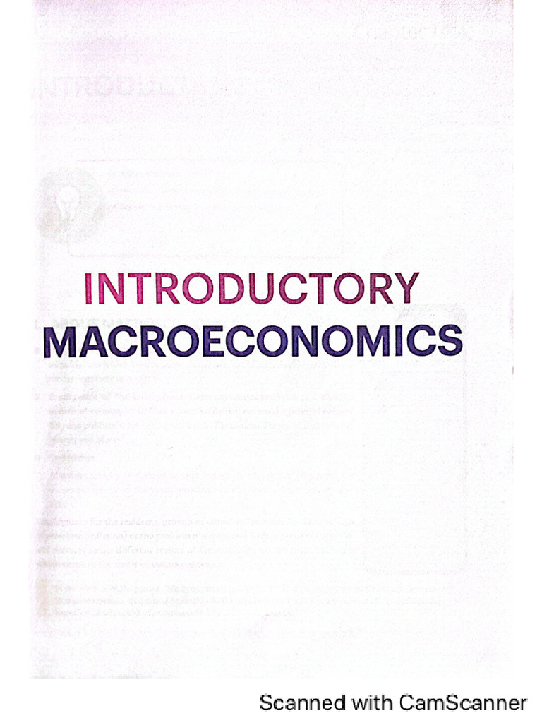 Introducion To Macro Chapter 1 Grade 12 | PDF