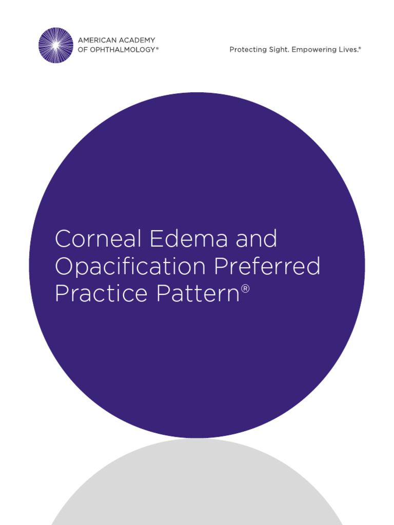Corneal Edema and Opacification PPP | PDF | Cornea | Contact Lens
