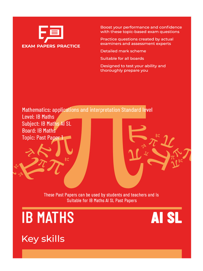 Mathematics Applications And Interpretation Standard Level Paper 1 Pdf P Value
